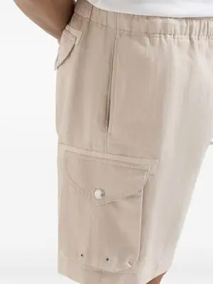 Brunello Cucinelli Linen Cargo Shorts - Multicolor