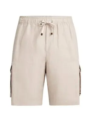 Brunello Cucinelli Linen Cargo Shorts - Multicolor