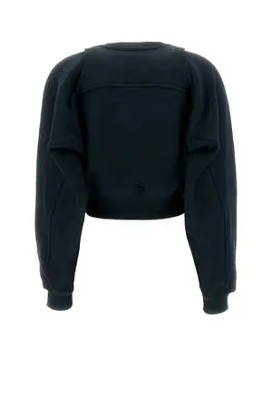 Off-White Cropped Sweatshirt With Logo