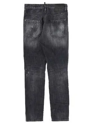 Dsquared2 Denim Jeans With Distressed Details - Black