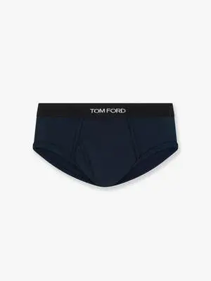 TOM FORD Stretch Cotton Brief - Blue