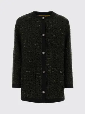 Gucci Textured Knit Jacket With Button Detail
