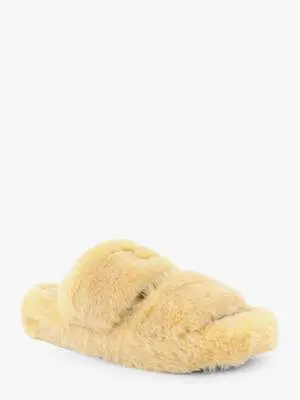 Celine Triomphe Shearling Slides