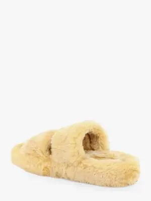 Celine Triomphe Shearling Slides