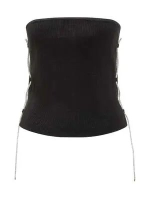 Giuseppe Di Morabito Strapless Embellished Knit Top - Multicolor