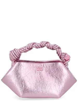 GANNI Mini Bou Bag With Knotted Handle - Pink