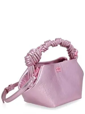 GANNI Mini Bou Bag With Knotted Handle - Pink
