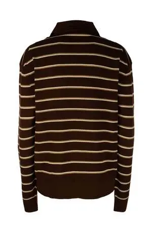 Miu Miu Striped Knitwear Polo - Multicolor