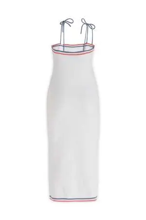 Fendi White Dress With Tie Straps - Multicolor