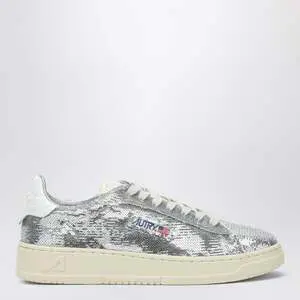 AUTRY Autry Dallas Sequin Lace-Up Sneakers Gray