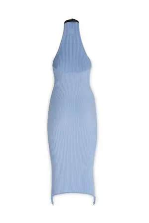 COURREGES Ribbed Halter Dress