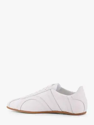 TOTEME Canvas Low-top Sneakers With Leather Profiles - White