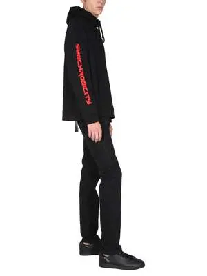 Raf Simons Synchronicity Hooded Sweatshirt - Black