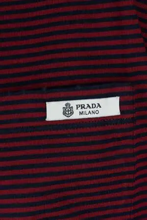Prada Striped T-shirt With Pocket Detail