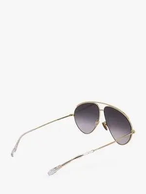 Gucci Metal Frame Aviator Sunglasses - Multicolor
