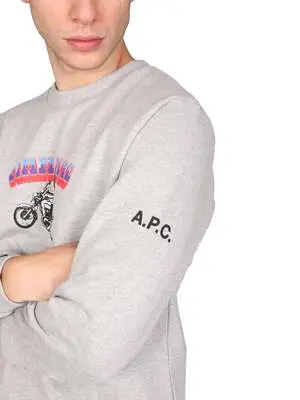 A.p.c. Mika Sweatshirt With Graphic Detail