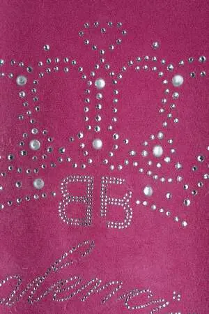 Balenciaga Embellished Velour Hoodie