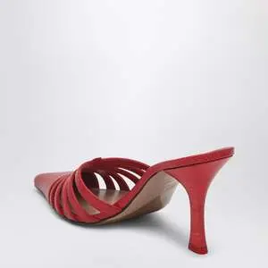 Paris Texas Nadia Leather Mule - Red