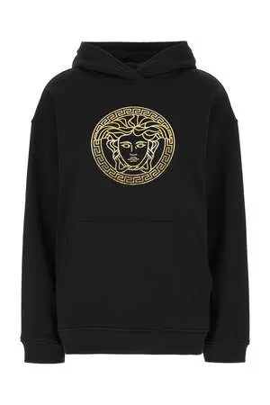 Versace VERSACE Black Medusa Logo Hoodie Multicolor