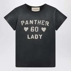 Valentino Garavani Panther Lady Print T-shirt - Black