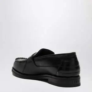 1989 STUDIO Leather Loafers With Perforated Details And Padded Back