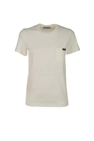 Prada Cotton T-shirt With Pocket Detail - Multicolor