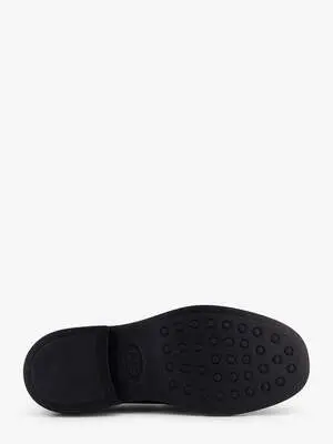 TOD'S Leather Loafers With Metal Logo Detail - Multicolor