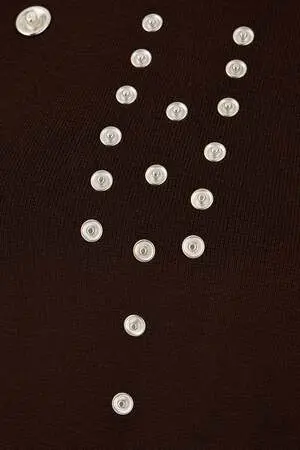 Coperni Embellished Short Sleeve Dress