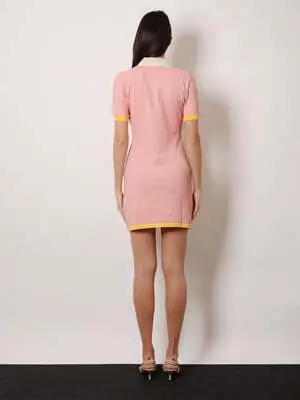 Fendi Cotton And Silk Blend Ff Motif Dress - Multicolor