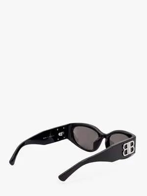 Balenciaga Acetate Cat Eye Sunglasses With Rhinestone Logo