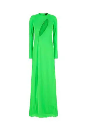 TOM FORD Long Sleeve Cut Out Maxi Dress - Multicolor