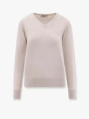 Max Mara Wool V-neck Sweater - Multicolor