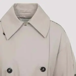 Sportmax Double-breasted Water-repellent Twill Trench Coat - Multicolor