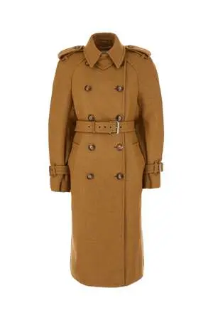 Sportmax Double Breasted Belted Trench Coat - Multicolor
