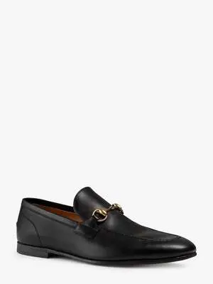 Gucci Jordaan Leather Loafers With Horsebit Detail - Multicolor