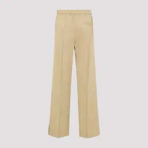 JIL SANDER Relaxed Fit Cotton Wide Leg Pants - Multicolor