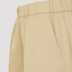 JIL SANDER Relaxed Fit Cotton Wide Leg Pants - Multicolor