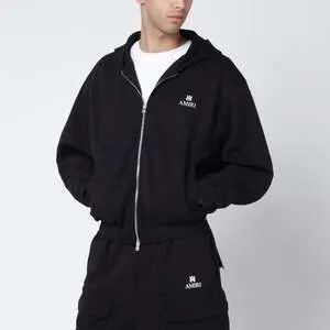 Amiri Cotton-blend Full Zip Hoodie