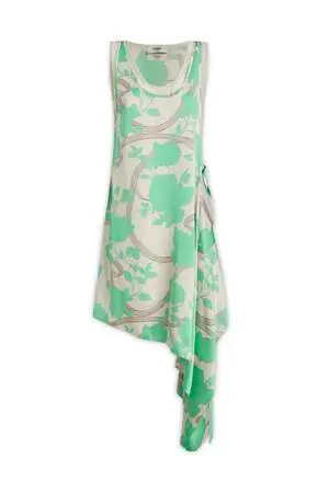 Fendi Printed Silk Dress - Multicolor
