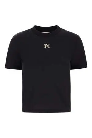 Palm Angels PALM ANGELS Cropped T-Shirt With Logo Multicolor