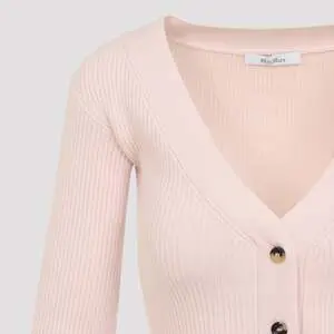 Max Mara Ribbed Wool And Cashmere Cardigan - Multicolor
