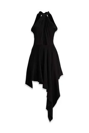 Stella McCartney Black Asymmetrical Dress - Multicolor