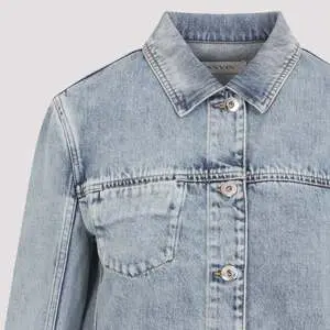 LANVIN Short Cropped Denim Jacket