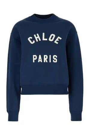 Chloé Crewneck Sweatshirt With Logo - Multicolor