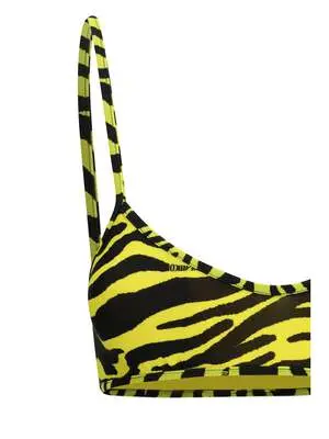 Attico Zebra-print Bikini