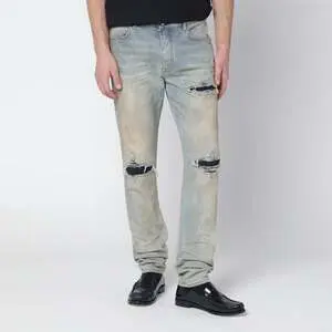 Amiri Contrast Stitching Jeans For Men