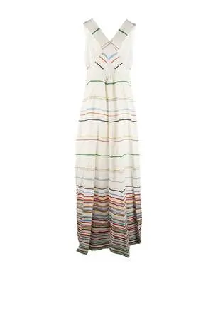 Paul Smith Striped V-neck Maxi Dress