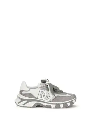 Dolce & Gabbana Leather And Mesh Sneakers