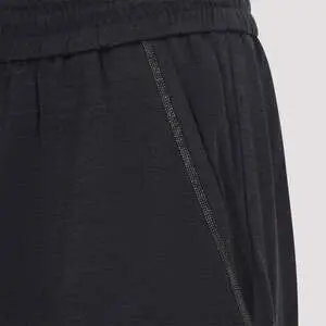 Brunello Cucinelli Carbone Silk Blend Drawstring Track Pants