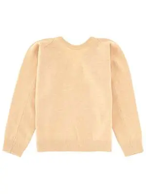 MAISON MARGIELA Wool Jersey V-neck Sweater - Cream